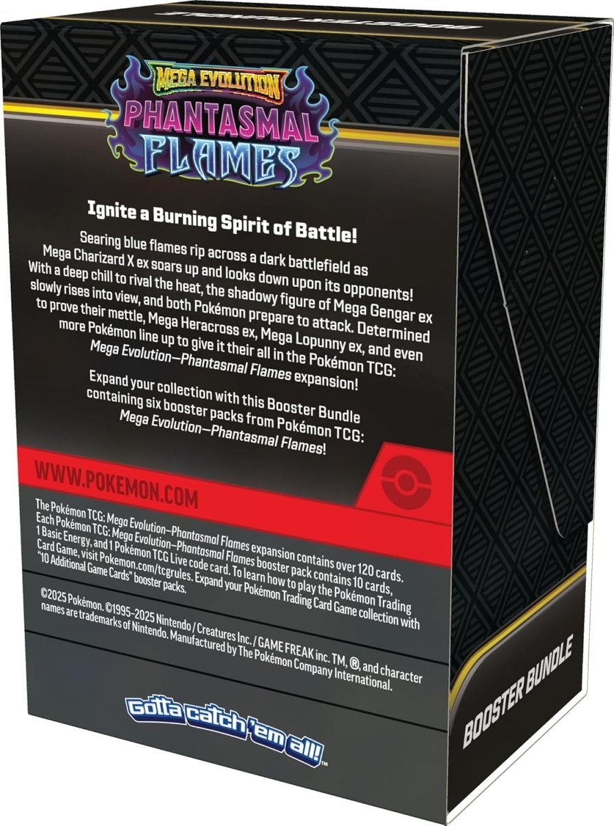 Pokémon TCG: Mega Evolution—Phantasmal Flames Booster Bundle (6 Booster ...